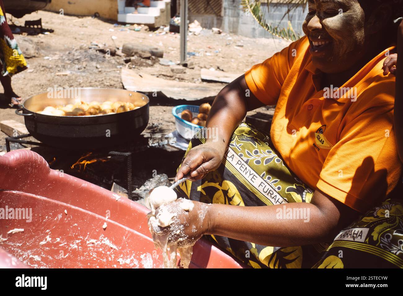 Mayotte, France. 07th Jan, 2025. In Kaweni, food distributions are ...