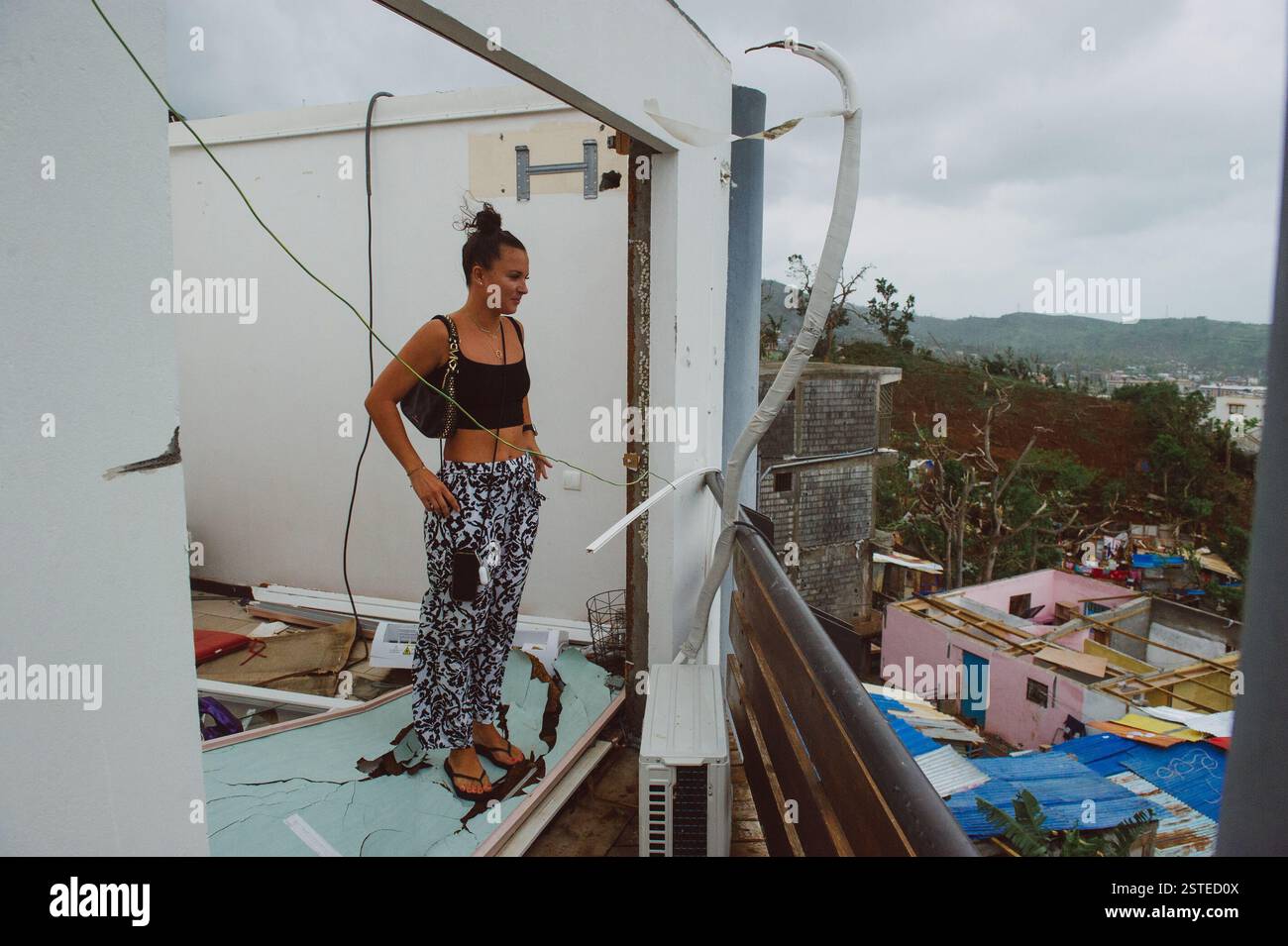 Mayotte, France. 13th Jan, 2025. Anne-Sophie, nurse at the Mayotte ...