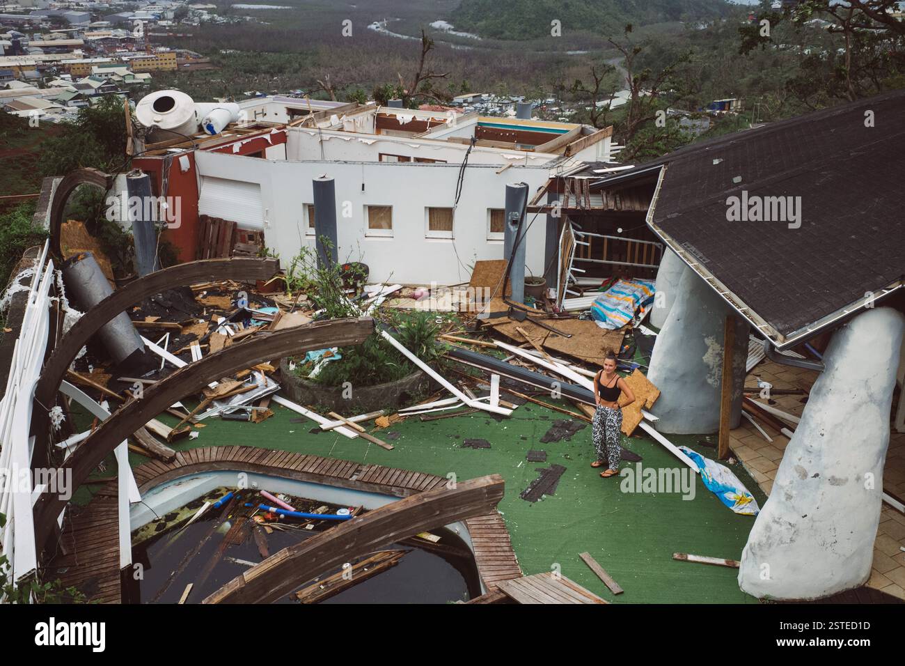 Mayotte, France. 13th Jan, 2025. Anne-Sophie, nurse at the Mayotte ...