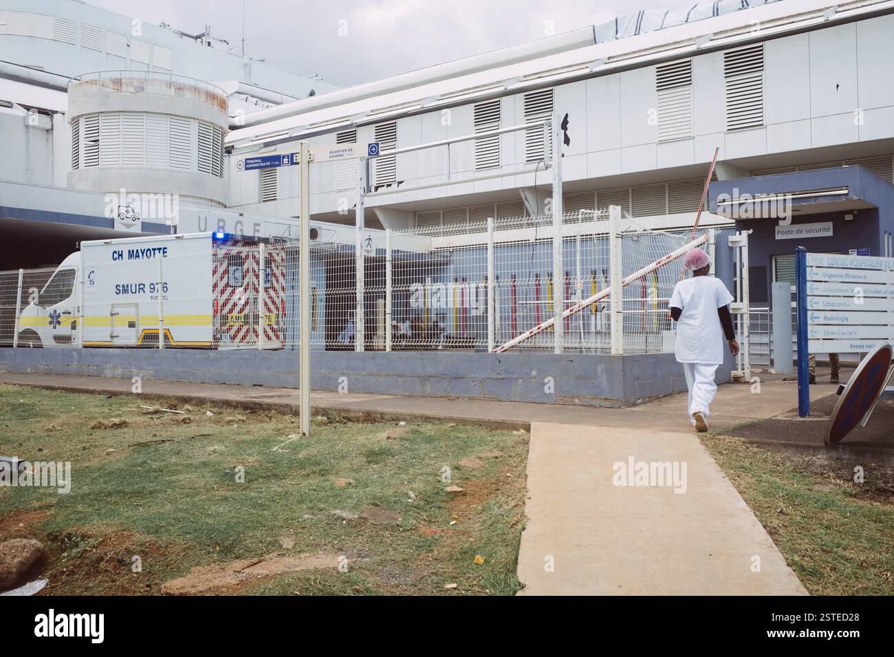 Mayotte, France. 15th Jan, 2025. Mamoudzou Hospital (CHM) on January 15 ...