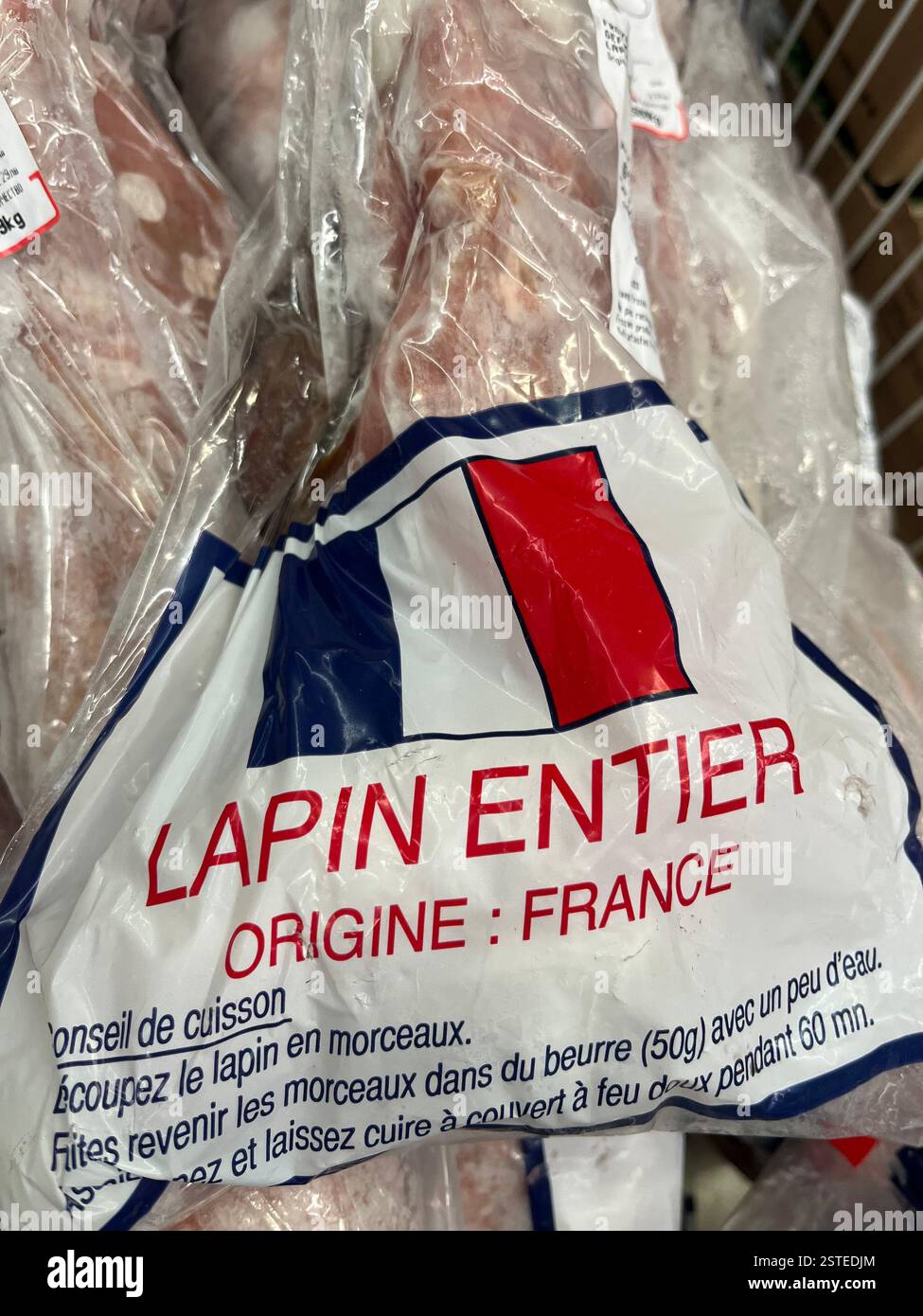 whole rabbit package, French produce, product of France, shopping ...