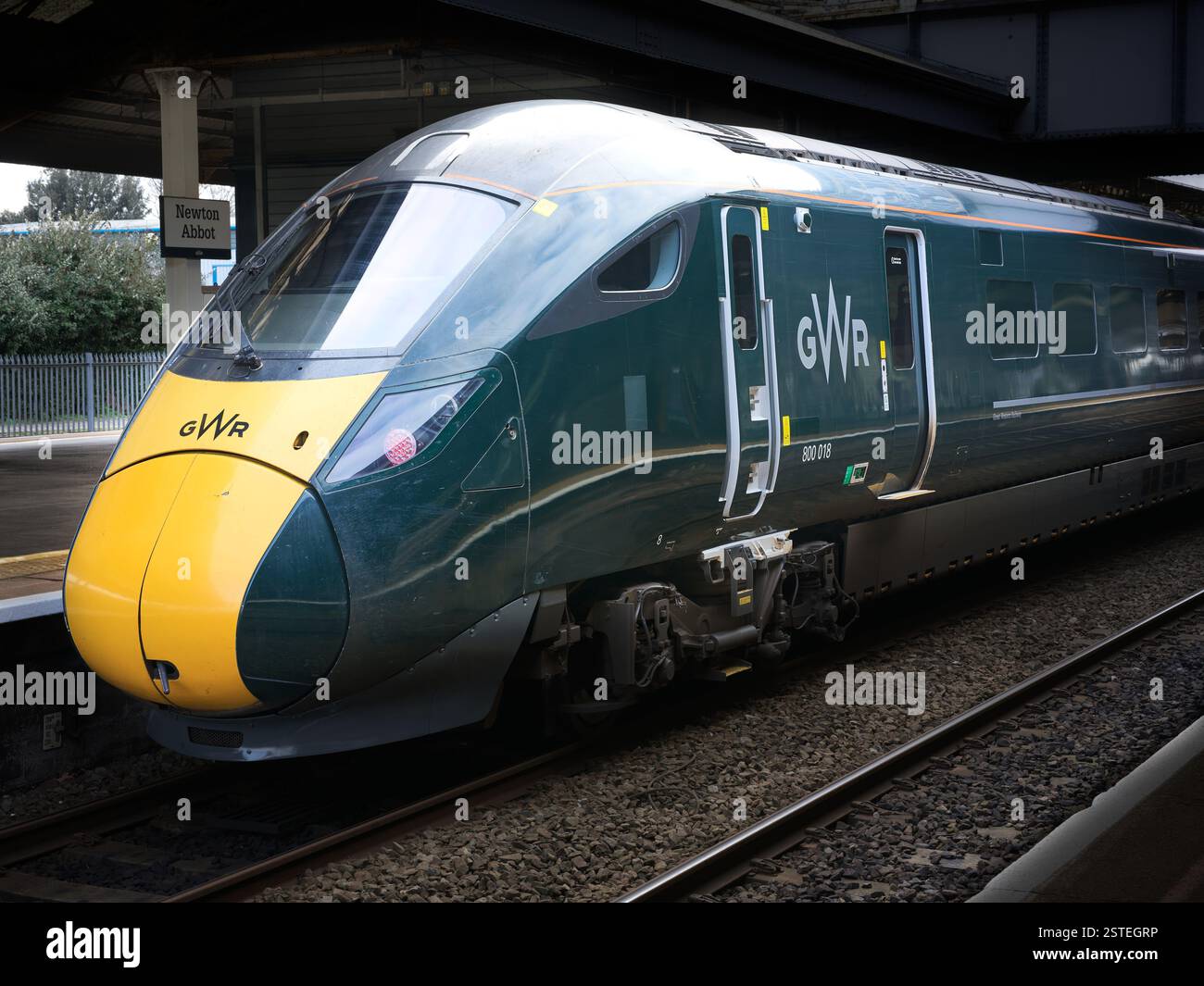 Great west Railway train engine at Torquay rail station, England Stock ...