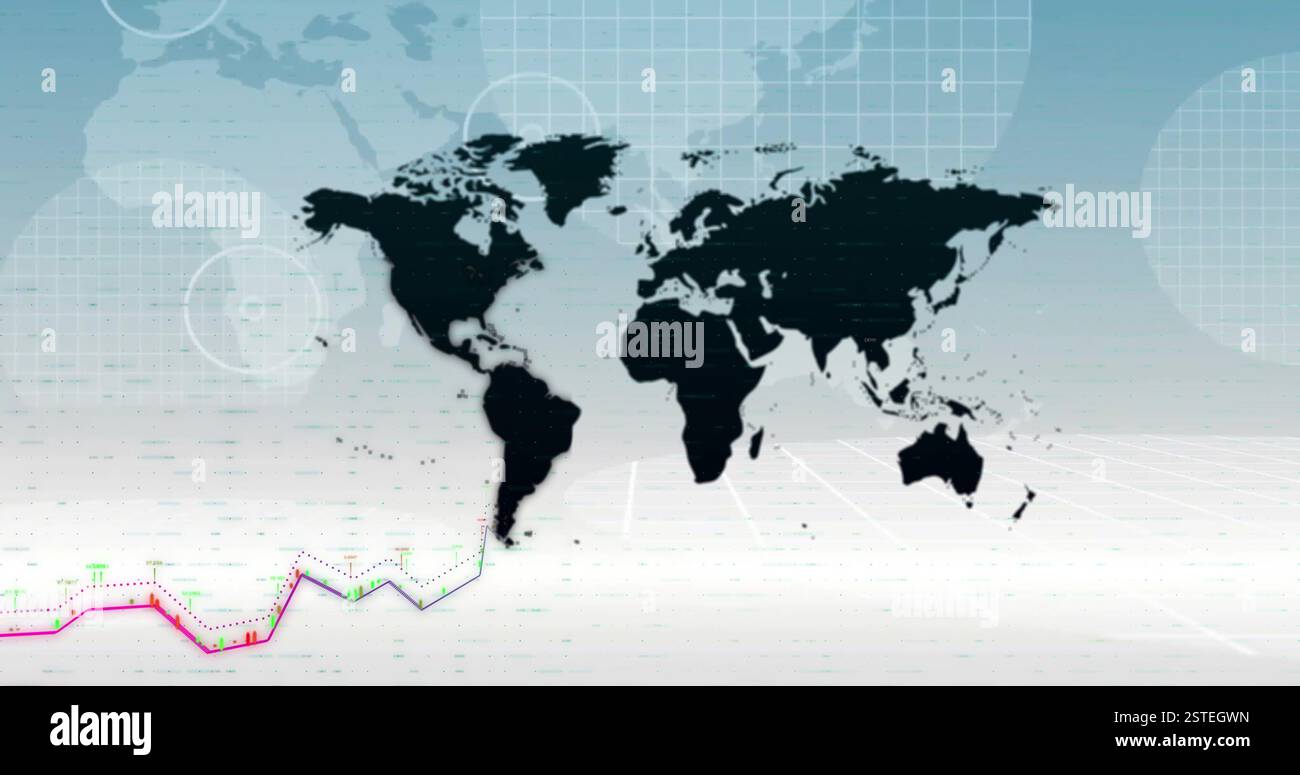 World map digital business hi-res stock photography and images - Alamy