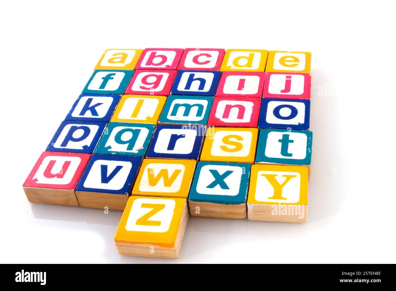 Learning the alphabet Stock Photo - Alamy