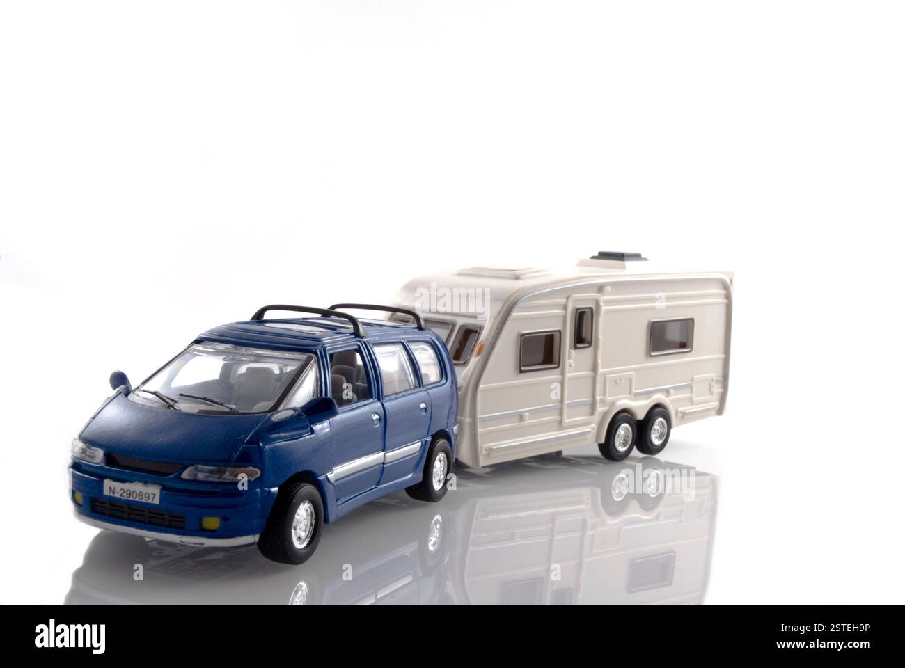 Car with caravan Stock Photo - Alamy