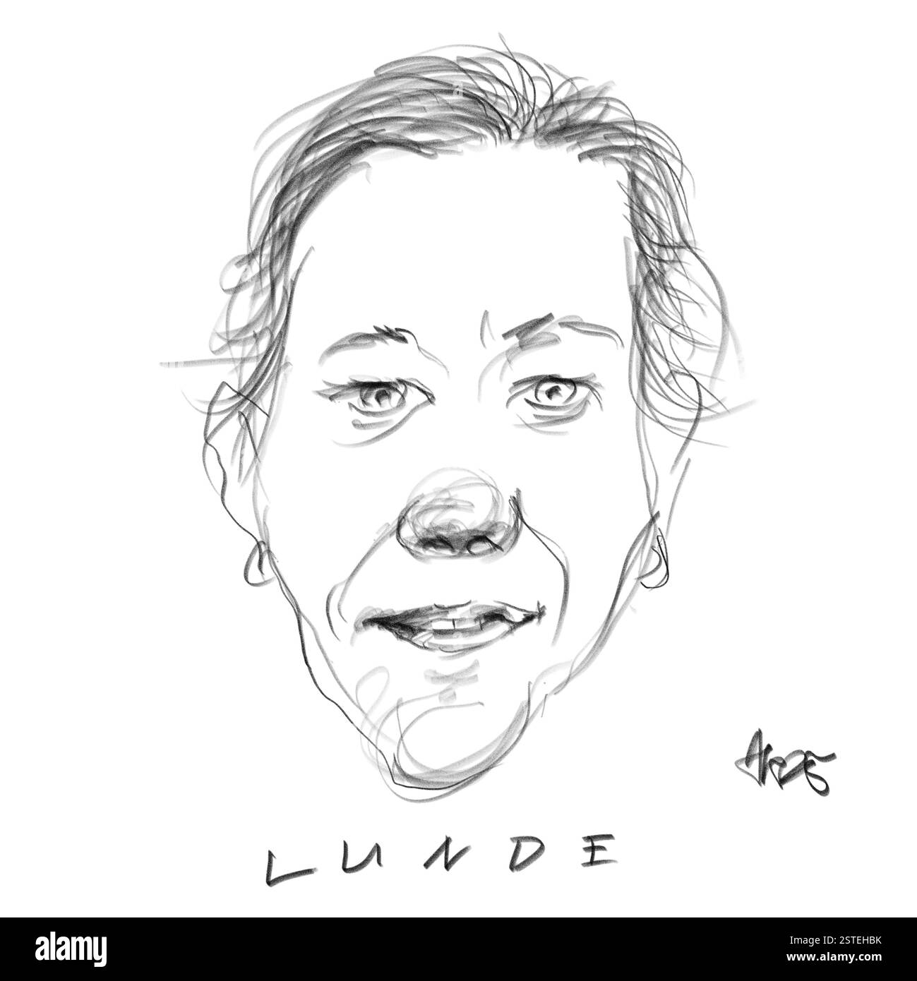 Maja lunde character sketch hi-res stock photography and images - Alamy