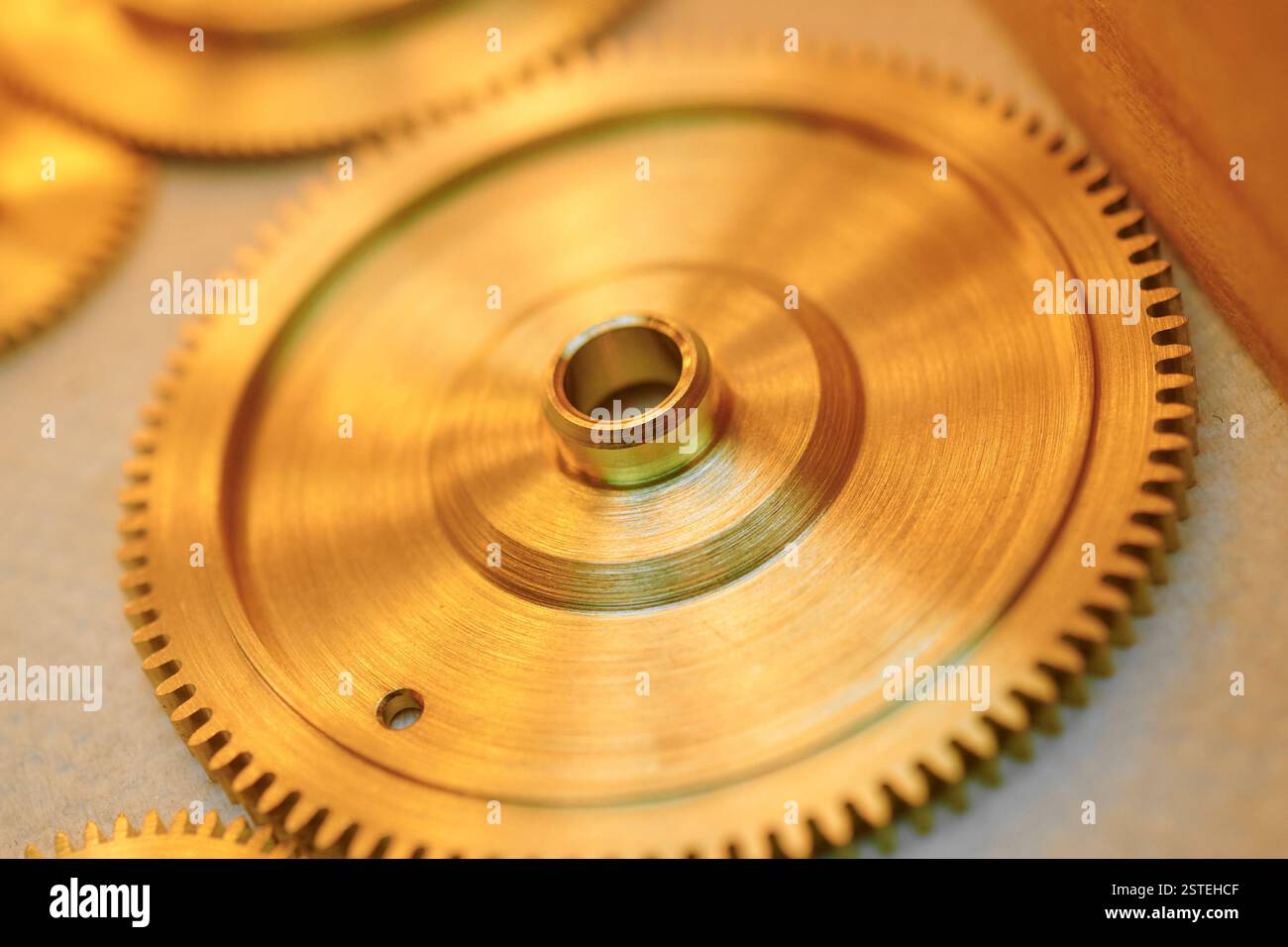 Intricate assembly of clockwork gears showcasing the beauty of ...