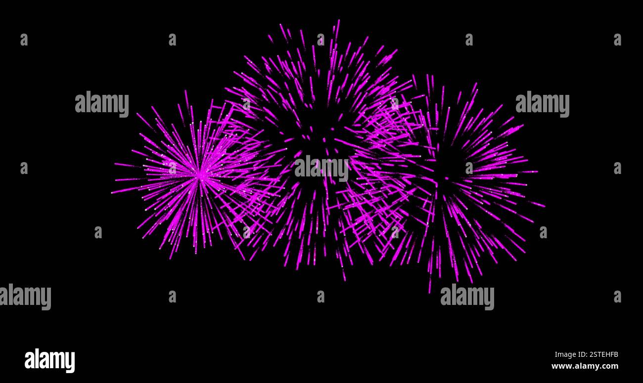 Pink fireworks hi-res stock photography and images - Alamy