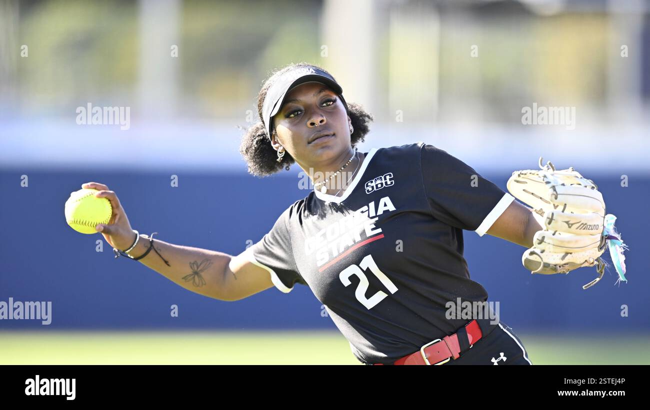 Georgia State's Jordan Rayner during an NCAA softball game on Saturday ...