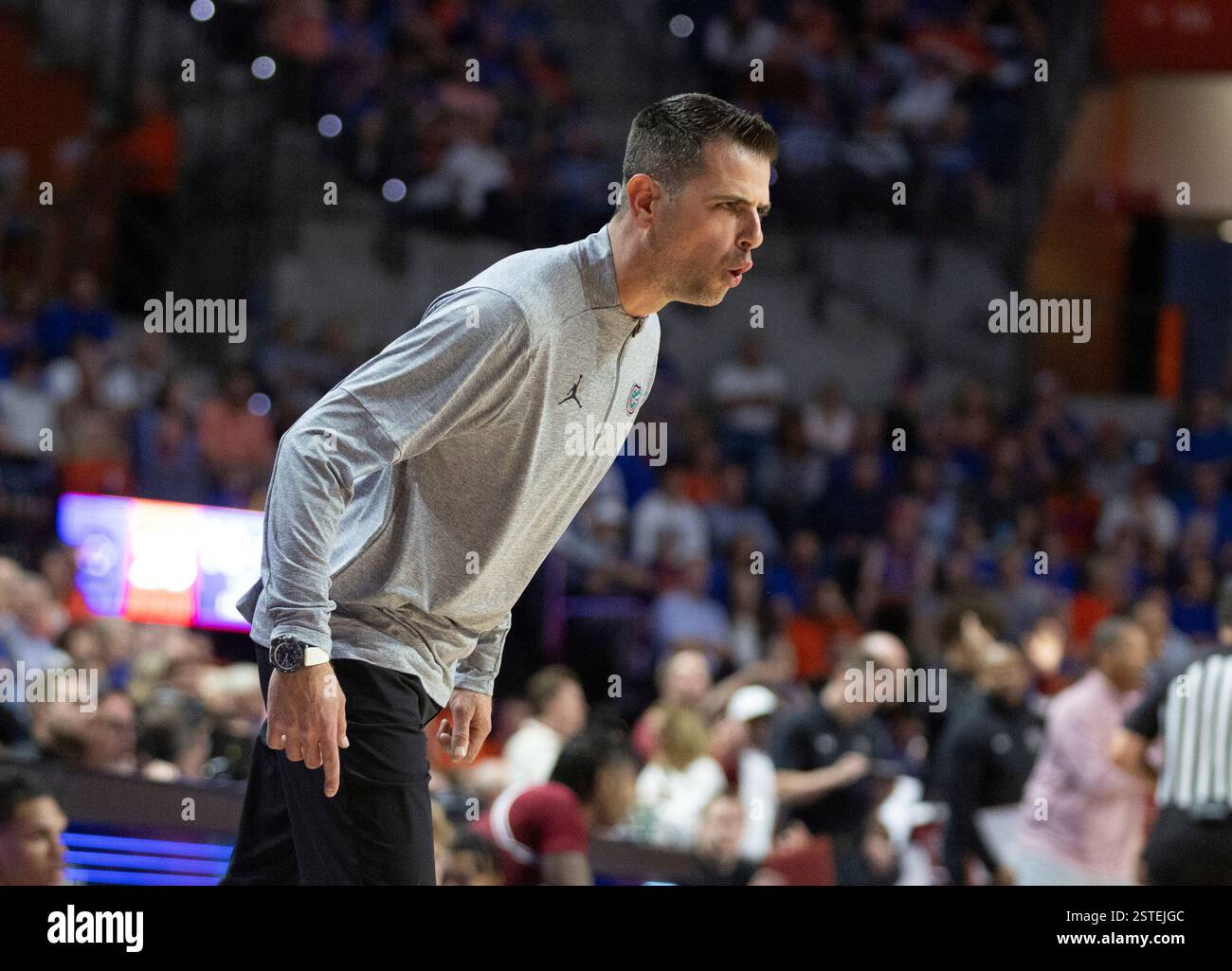 Florida head coach Todd Golden reacts during the first half of an NCAA ...