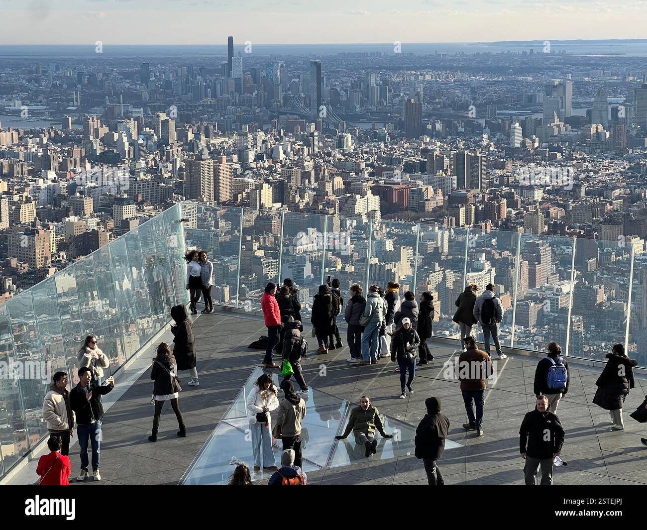 New York, USA. 18th Feb, 2025. The viewing platform "The Edge" in the ...