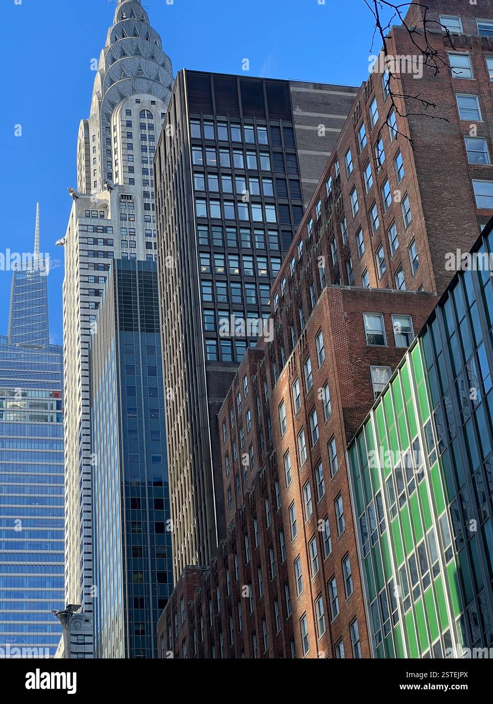 New York, USA. 18th Feb, 2025. The Chrysler Building and the One ...