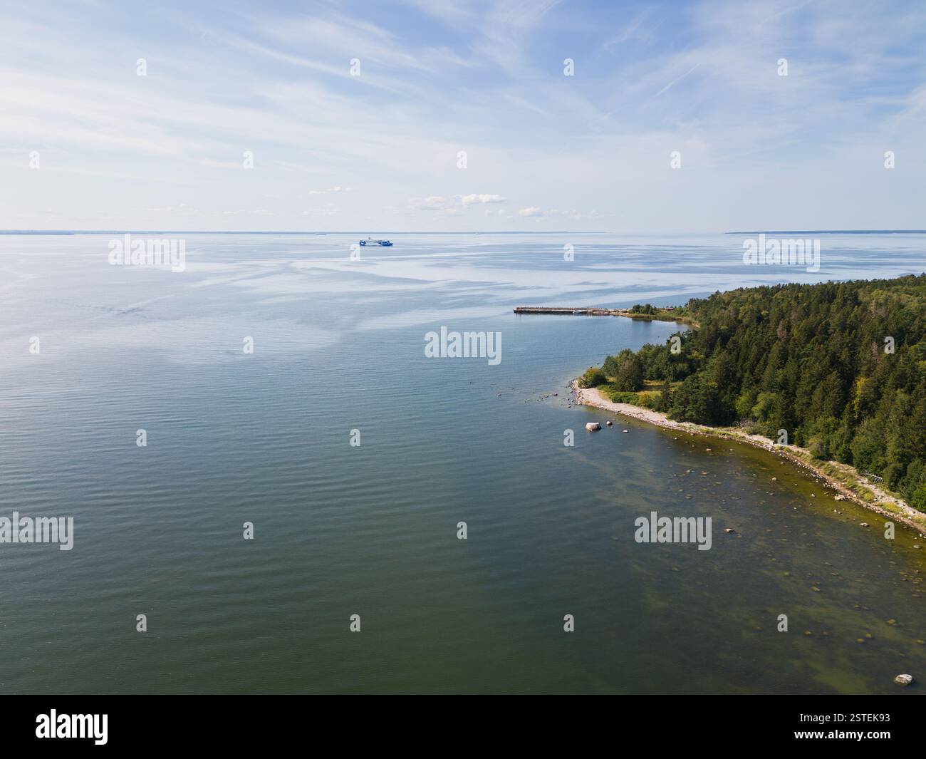 Summer panorama of Aegna Island, Estonia: a drone's perspective ...