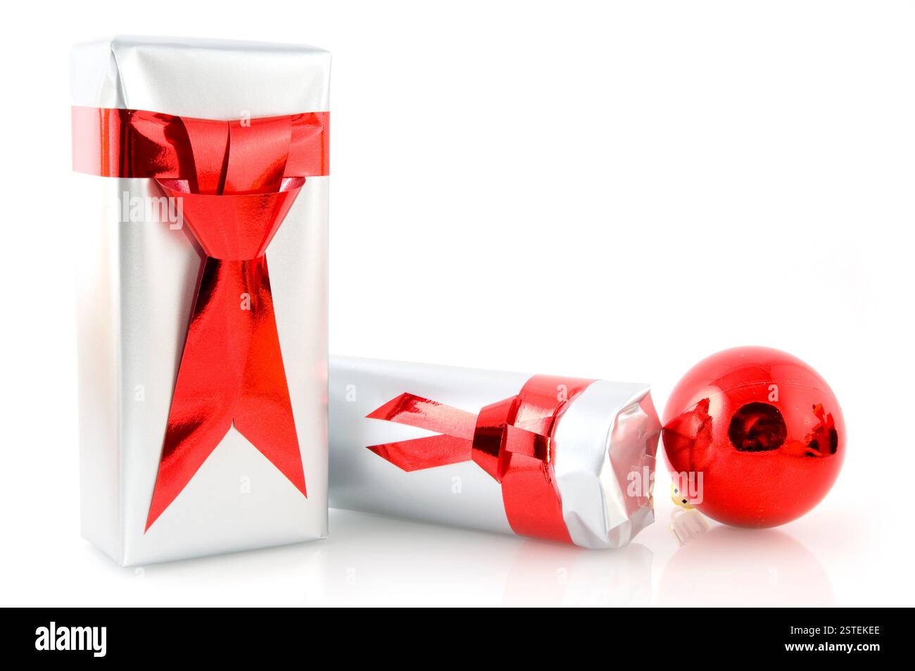Christmas presents men Cut Out Stock Images & Pictures - Alamy