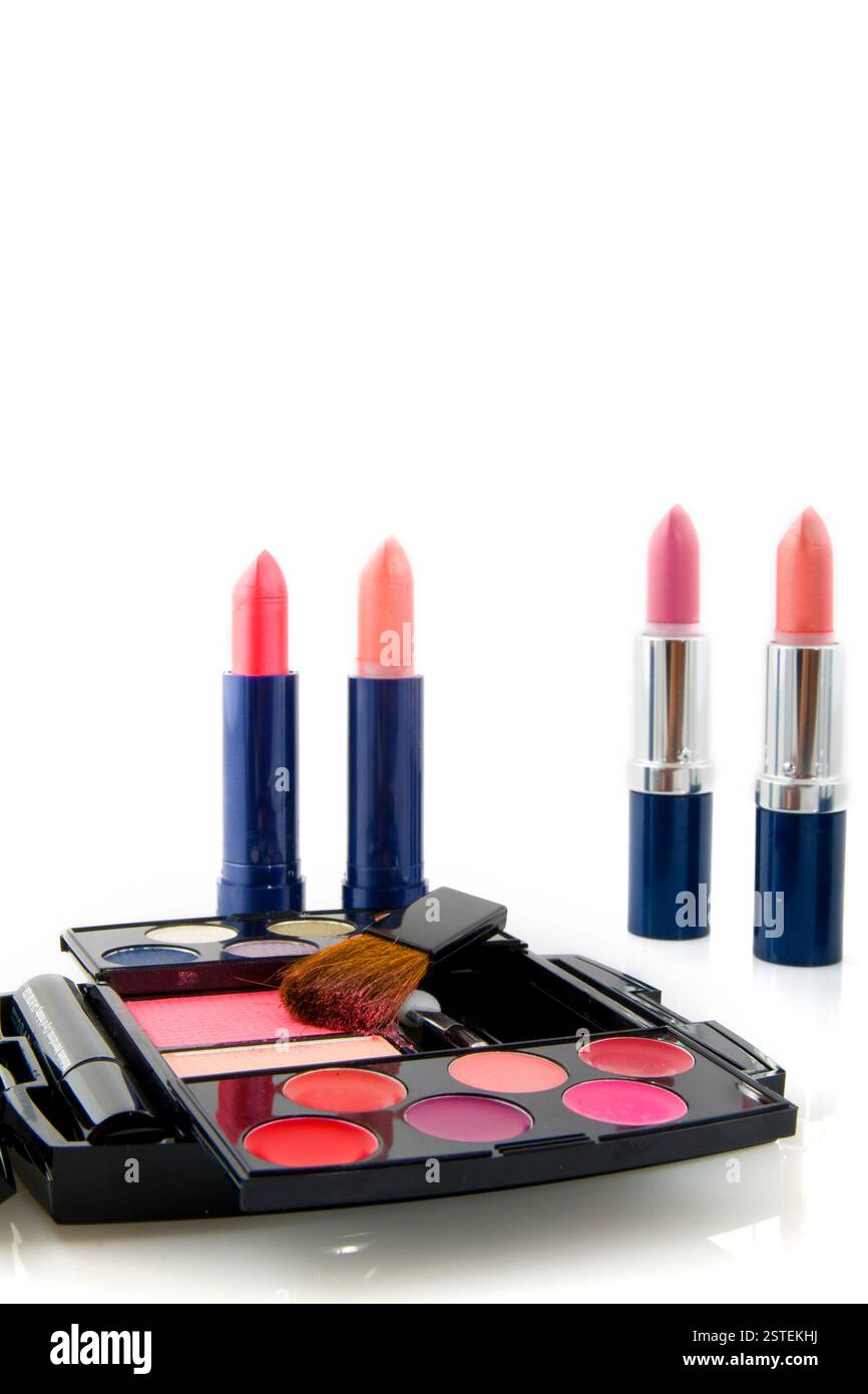 Lipsticks up brush hi-res stock photography and images - Alamy