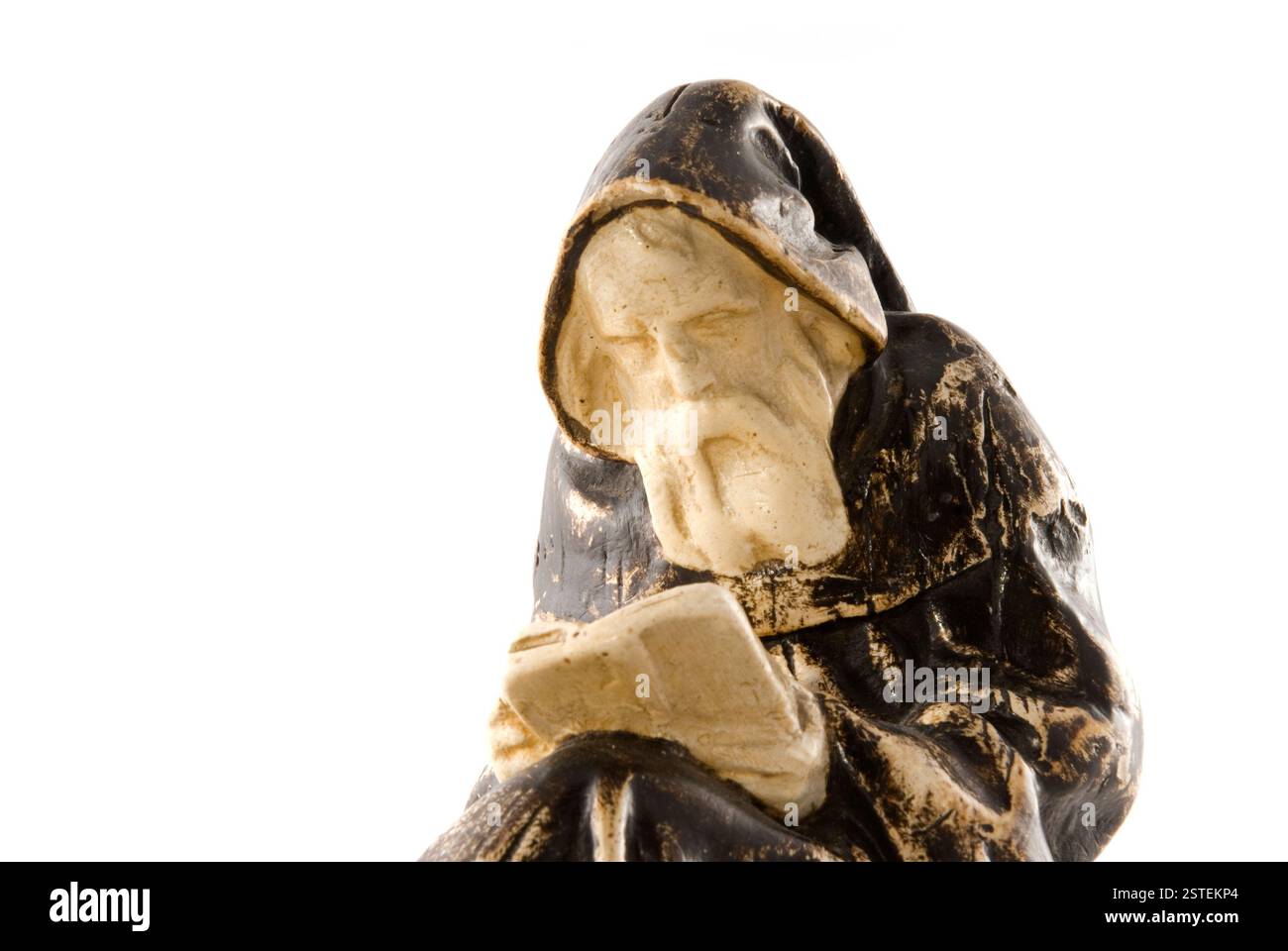 Franciscan monk is reading the bible hi-res stock photography and ...