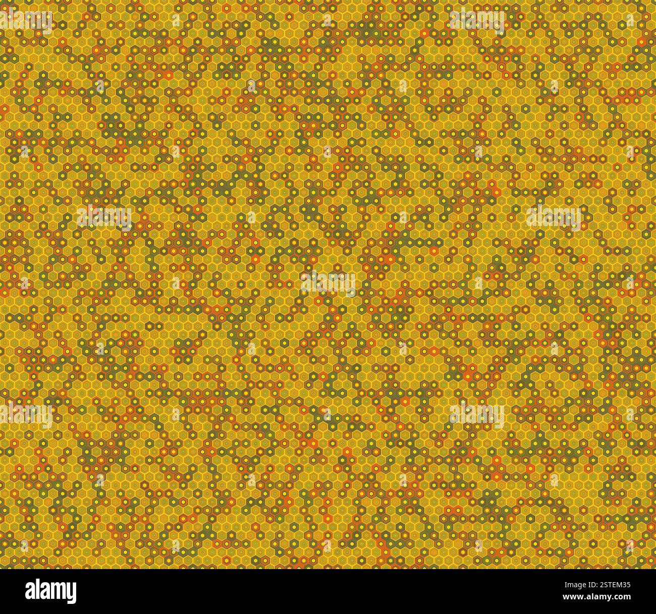 Seamless hexagon pattern. Geometric elements of varied style and color ...