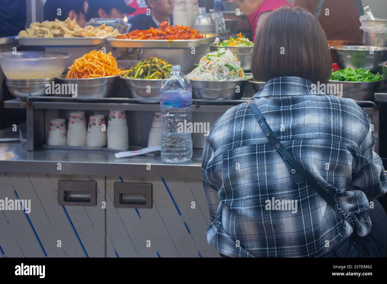 Gwangjang Market or Kwang Jang market, the local market in Seoul, Korea ...