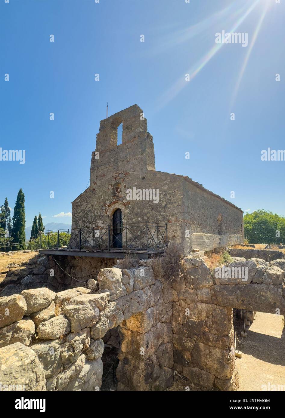 Meospotamos, Greece - July 3, 2024: Necromanteion of Acheron. Building ...