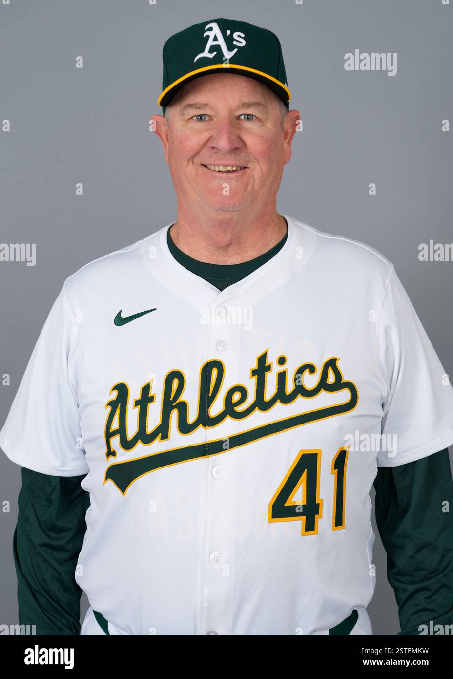 This is a 2025 photo of hitting coach Chris Cron of the Athletics ...