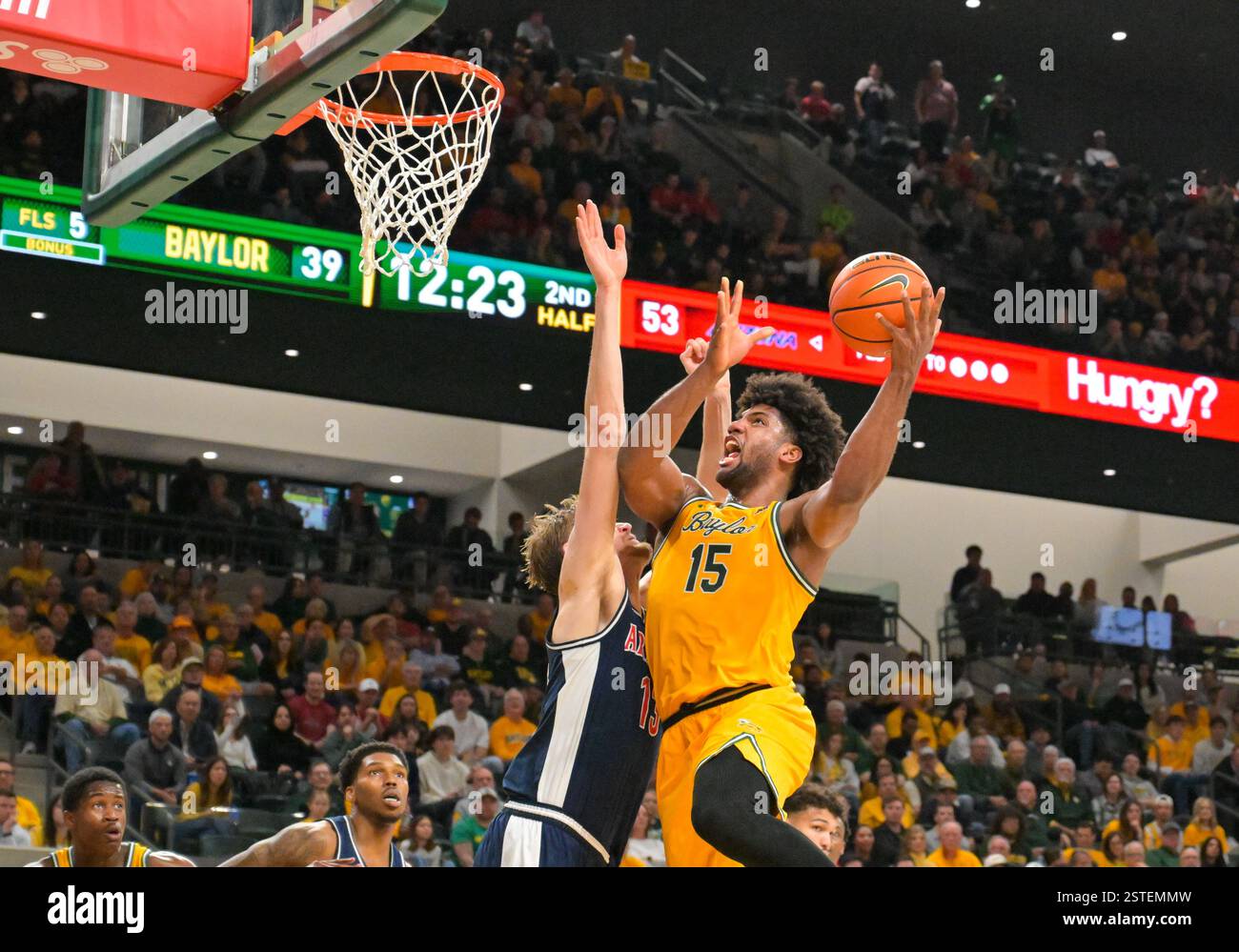 Waco, Texas, USA. 17th Feb, 2025. Baylor Bears forward Norchad Omier ...