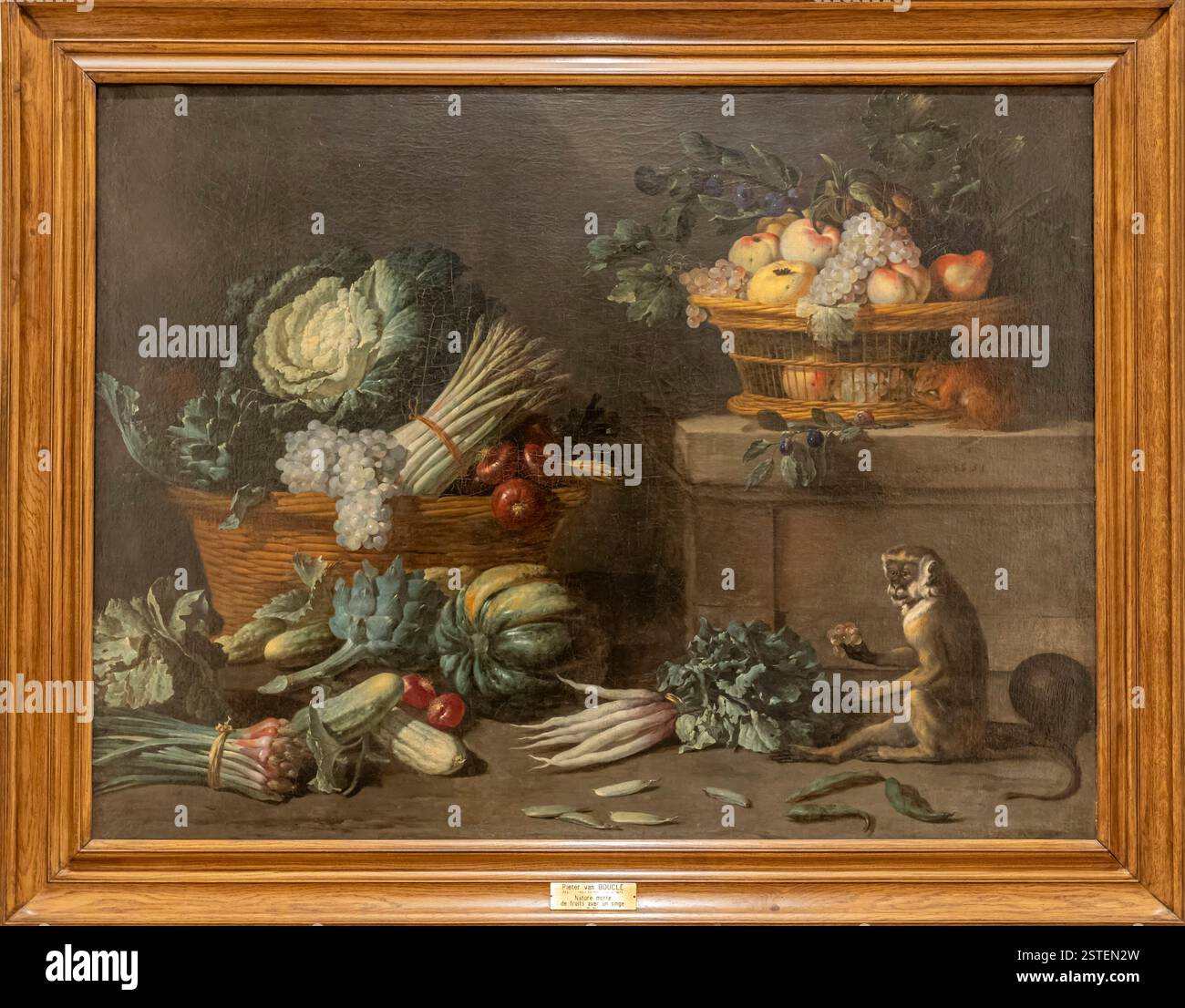 Paris, France - 02 23 2022: Louvre Museum. Still Life of Fruit with a ...