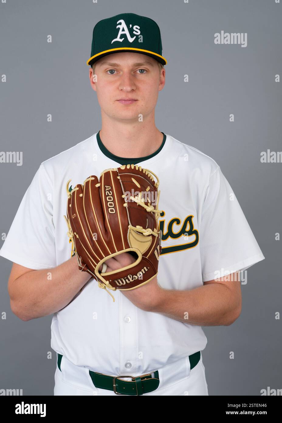 This is a 2025 photo of Noah Murdock of the Athletics baseball team ...