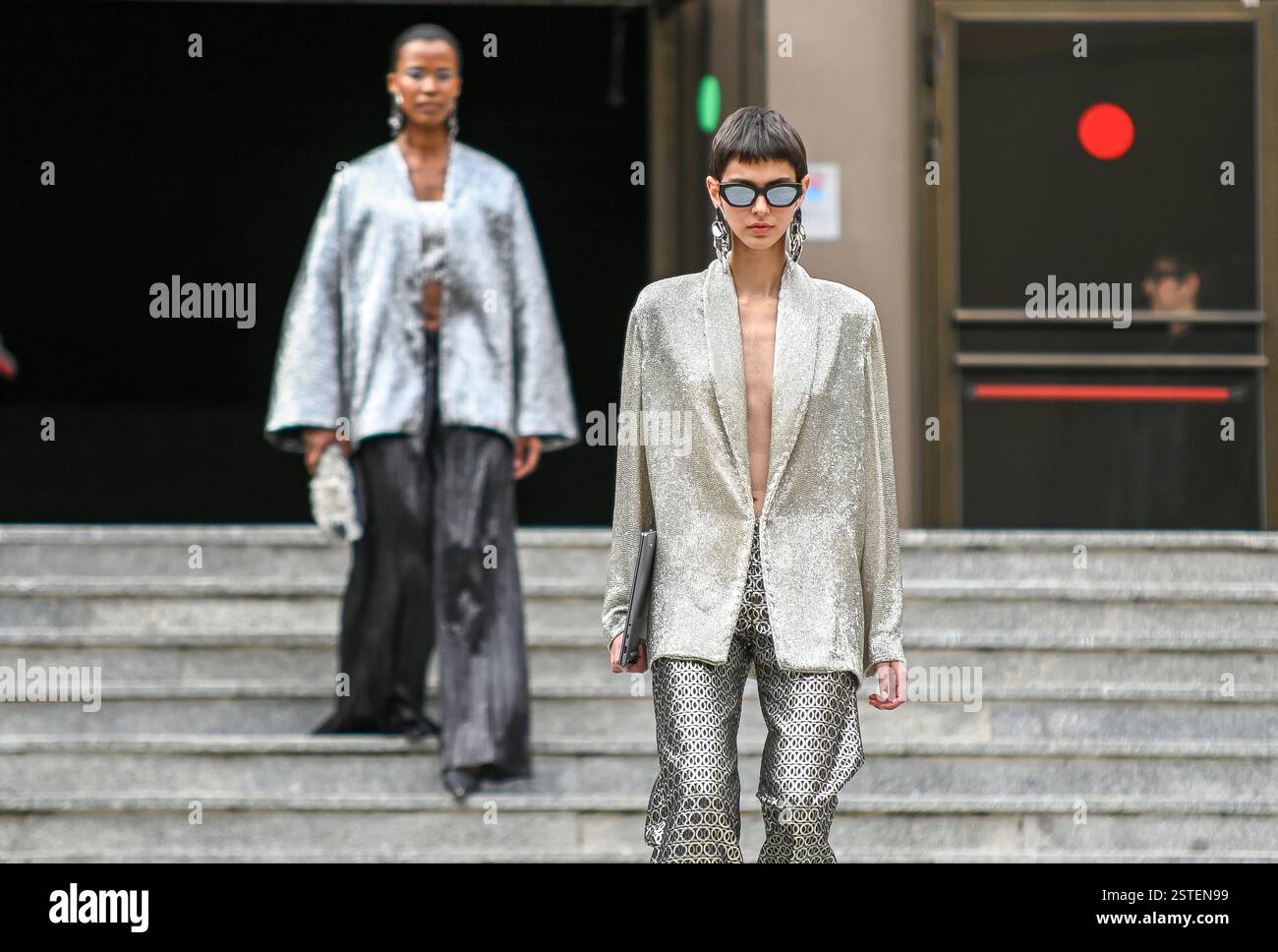 Madrid, Madrid, SPAIN. 18th Feb, 2025. The Museo del Traje in Madrid has hosted the fashion show ...