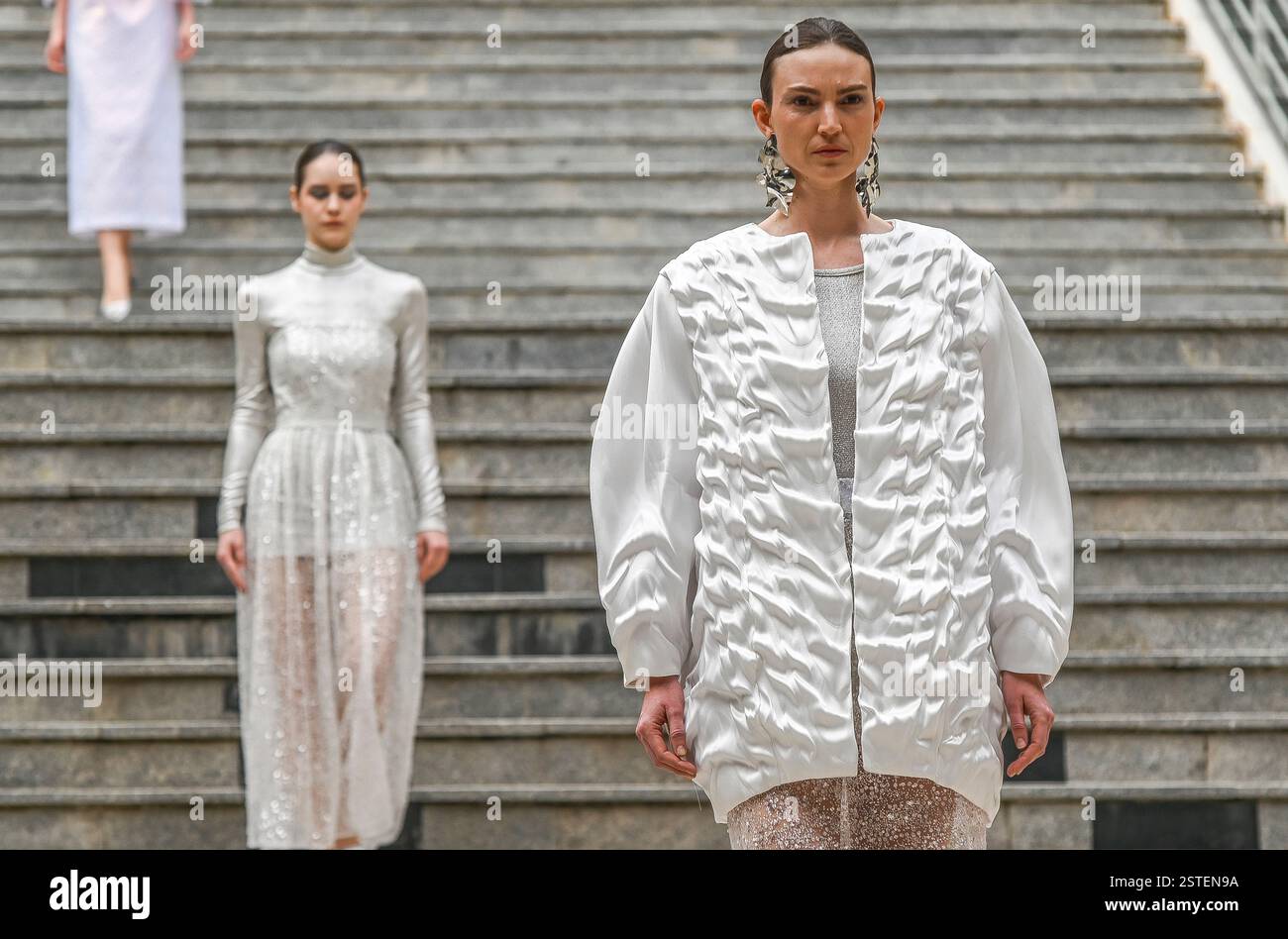 Madrid, Madrid, SPAIN. 18th Feb, 2025. The Museo del Traje in Madrid has hosted the fashion show ...