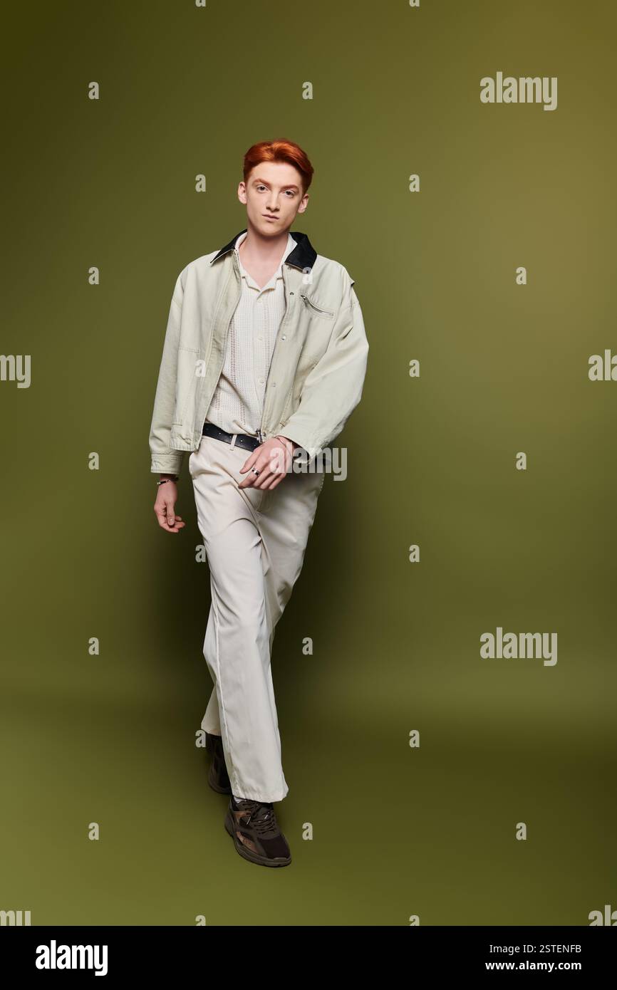 Man calm relaxed expression walks hi-res stock photography and images ...
