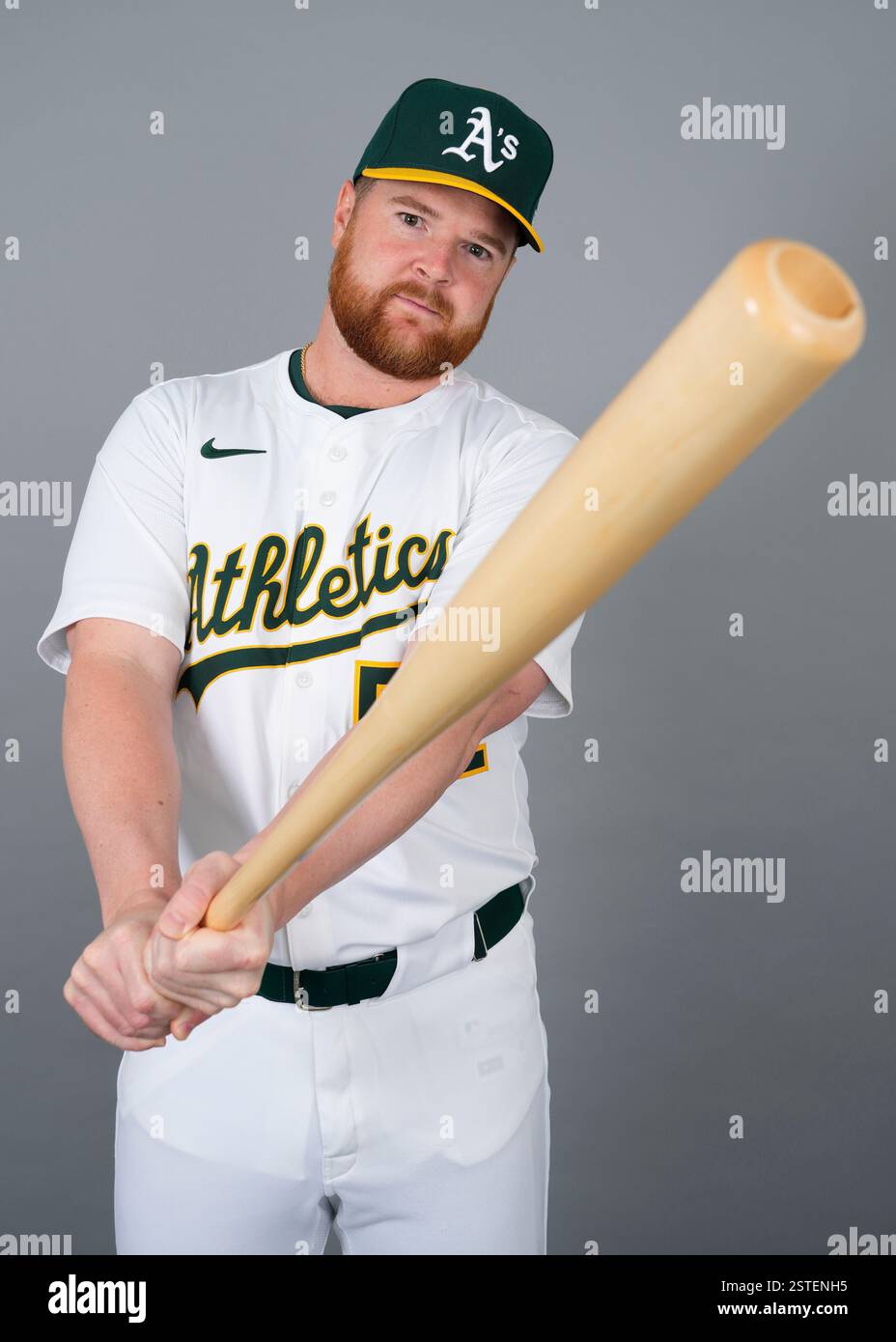This is a 2025 photo of Kyle McCann of the Athletics baseball team ...