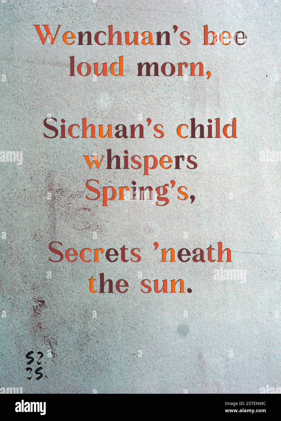 Wenchuan's bee loud morn, Sichuan's child whispers Spring's, Secrets 'neath the sun. Mihai Anton ...