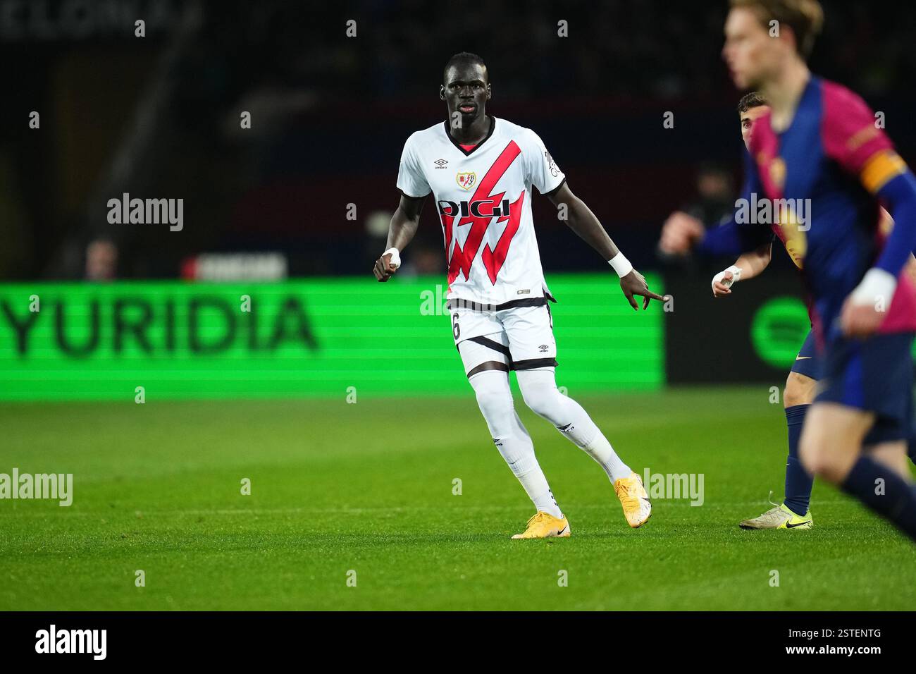 Barcelona, Spain. 18th Feb, 2025. Pathe Ciss of Rayo Vallecano during ...