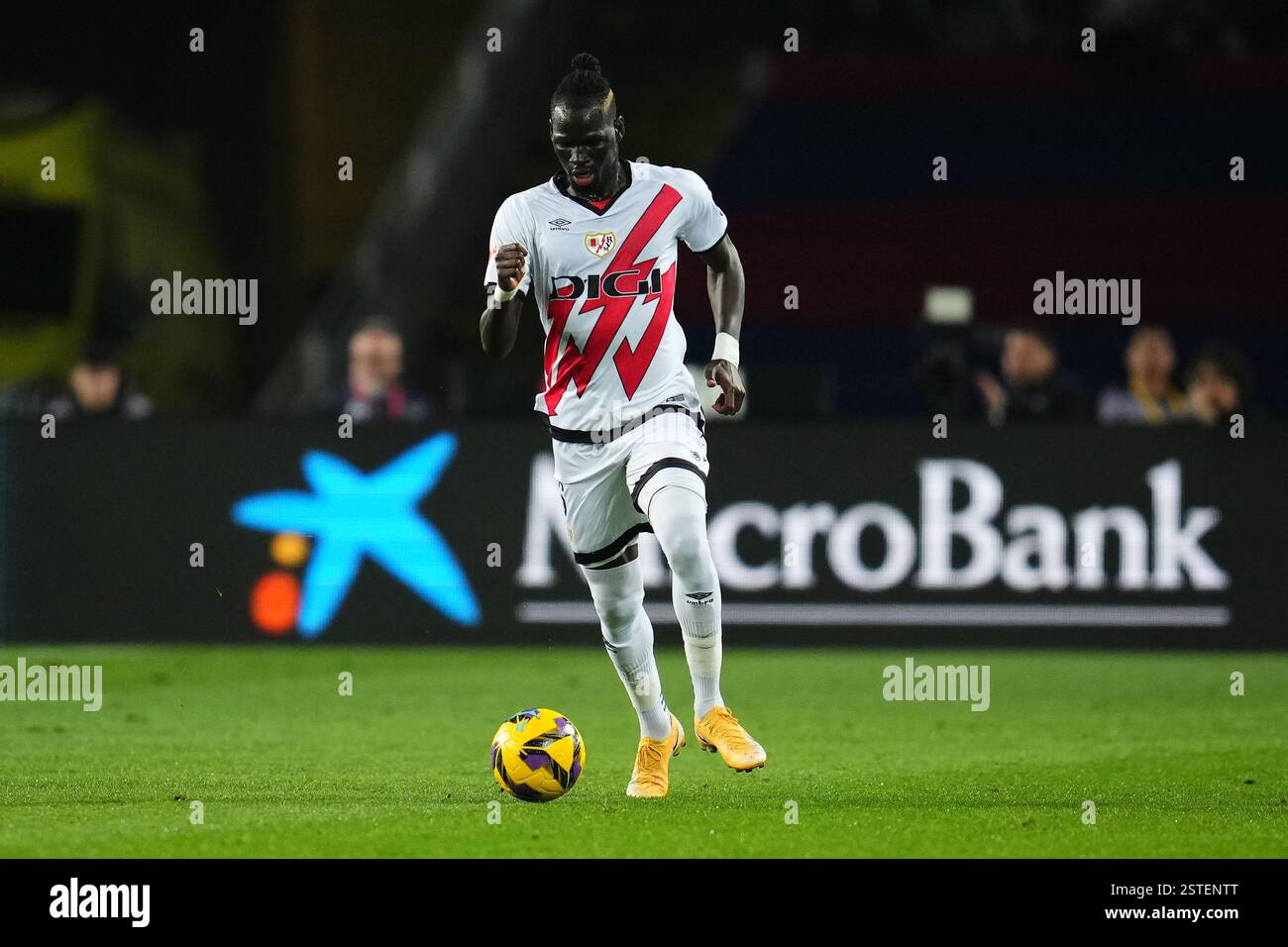 Barcelona, Spain. 18th Feb, 2025. Pathe Ciss of Rayo Vallecano during ...
