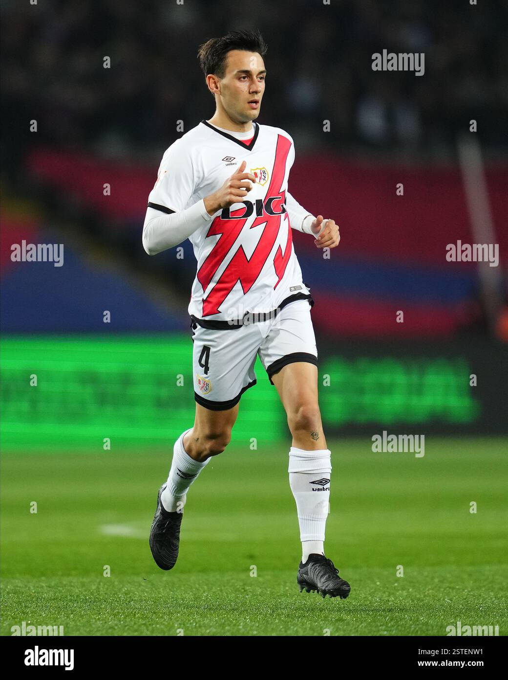 Barcelona, Spain. 18th Feb, 2025. Pedro Diaz of Rayo Vallecano during ...