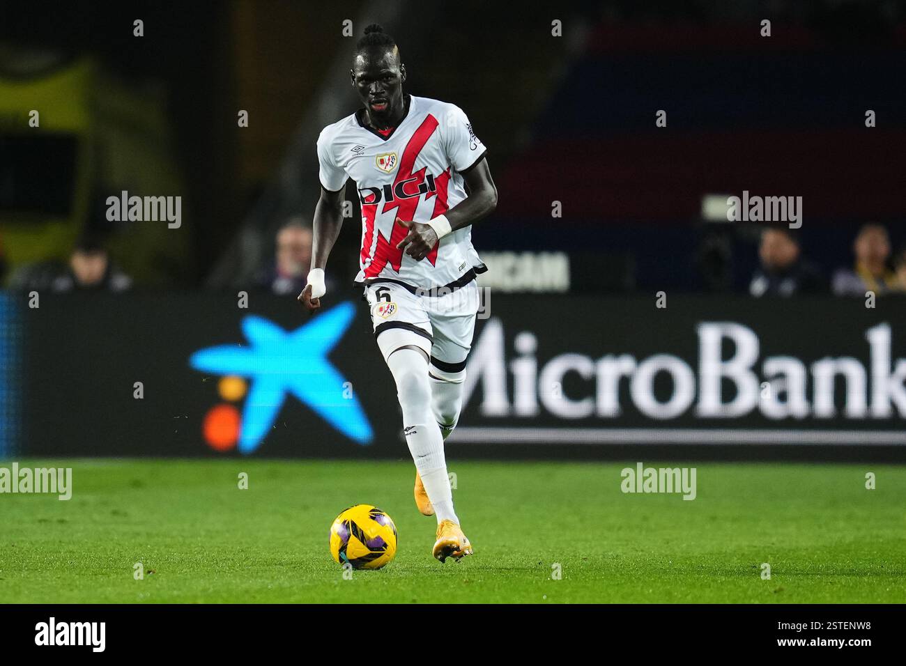 Barcelona, Spain. 18th Feb, 2025. Pathe Ciss of Rayo Vallecano during ...