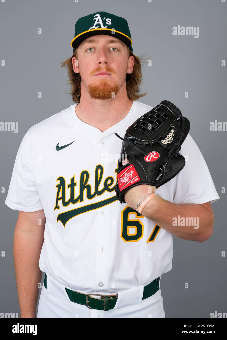 This is a 2025 photo of Grant Holman of the Athletics baseball team ...