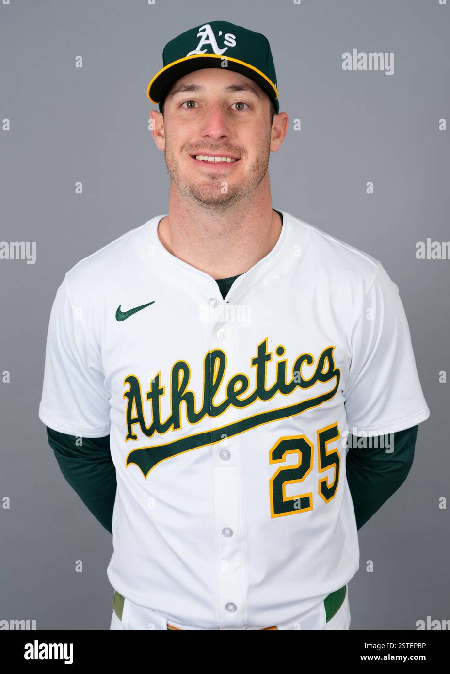 This is a 2025 photo of Brent Rooker of the Athletics baseball team ...