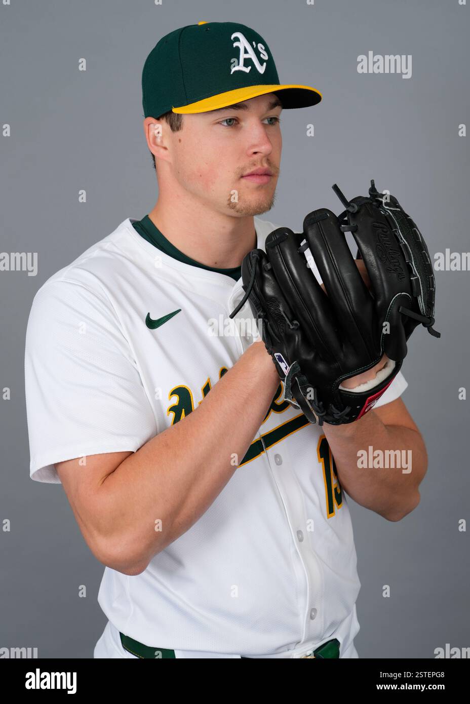 This is a 2025 photo of Mason Miller of the Athletics baseball team ...