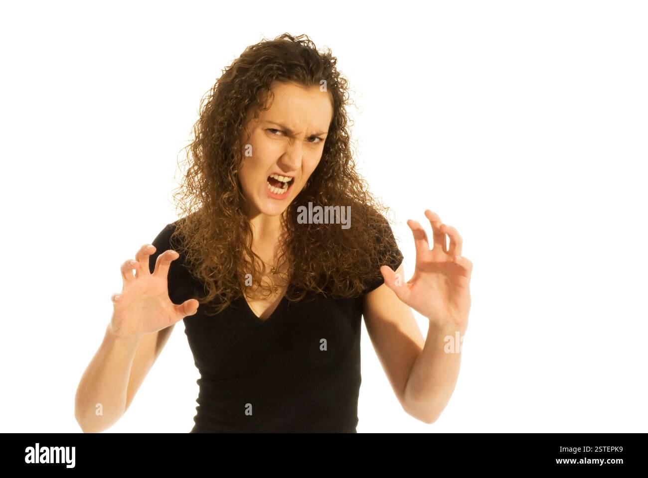 Very angry girl Stock Photo - Alamy