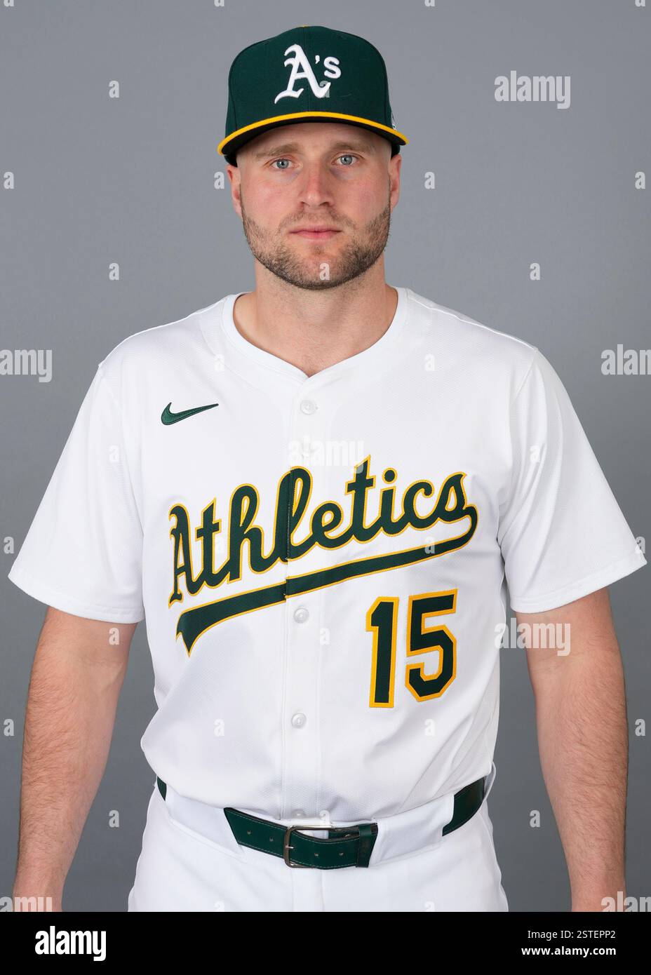 This is a 2025 photo of Seth Brown of the Athletics baseball team. This ...