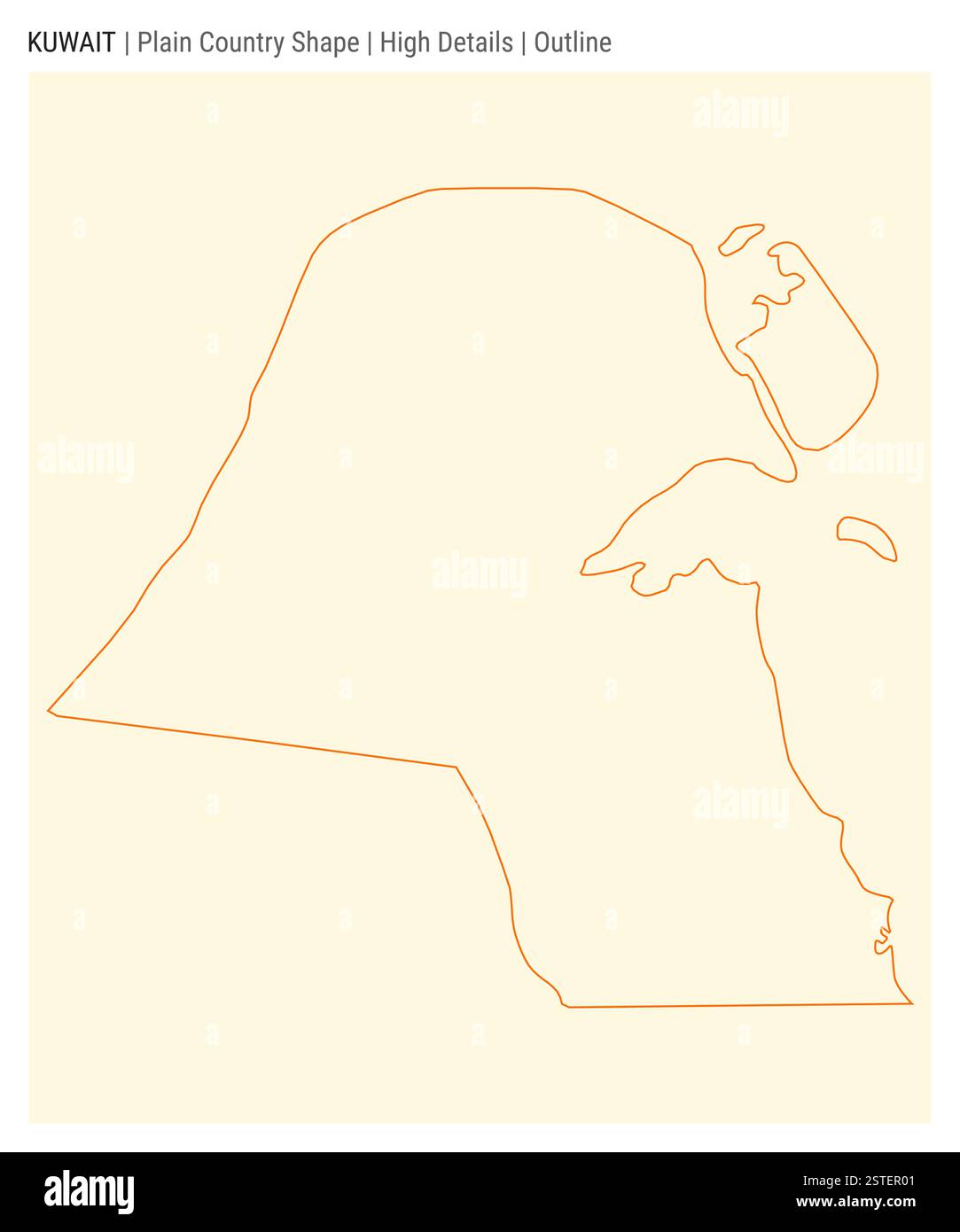 Kuwait Map Outline How To Draw Kuwait Map || Kuwait Outline Map