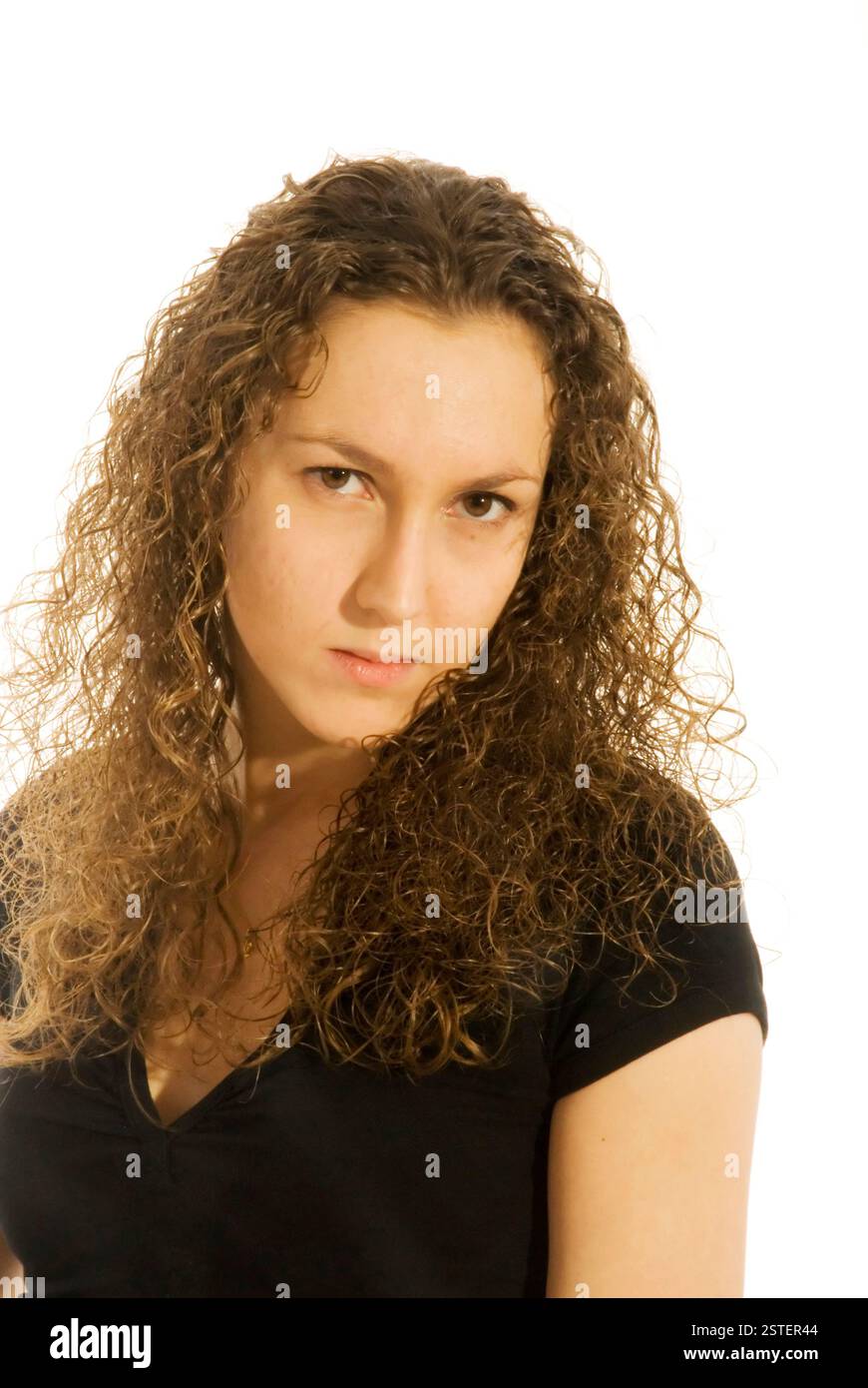 Attractive shy girl hi-res stock photography and images - Alamy