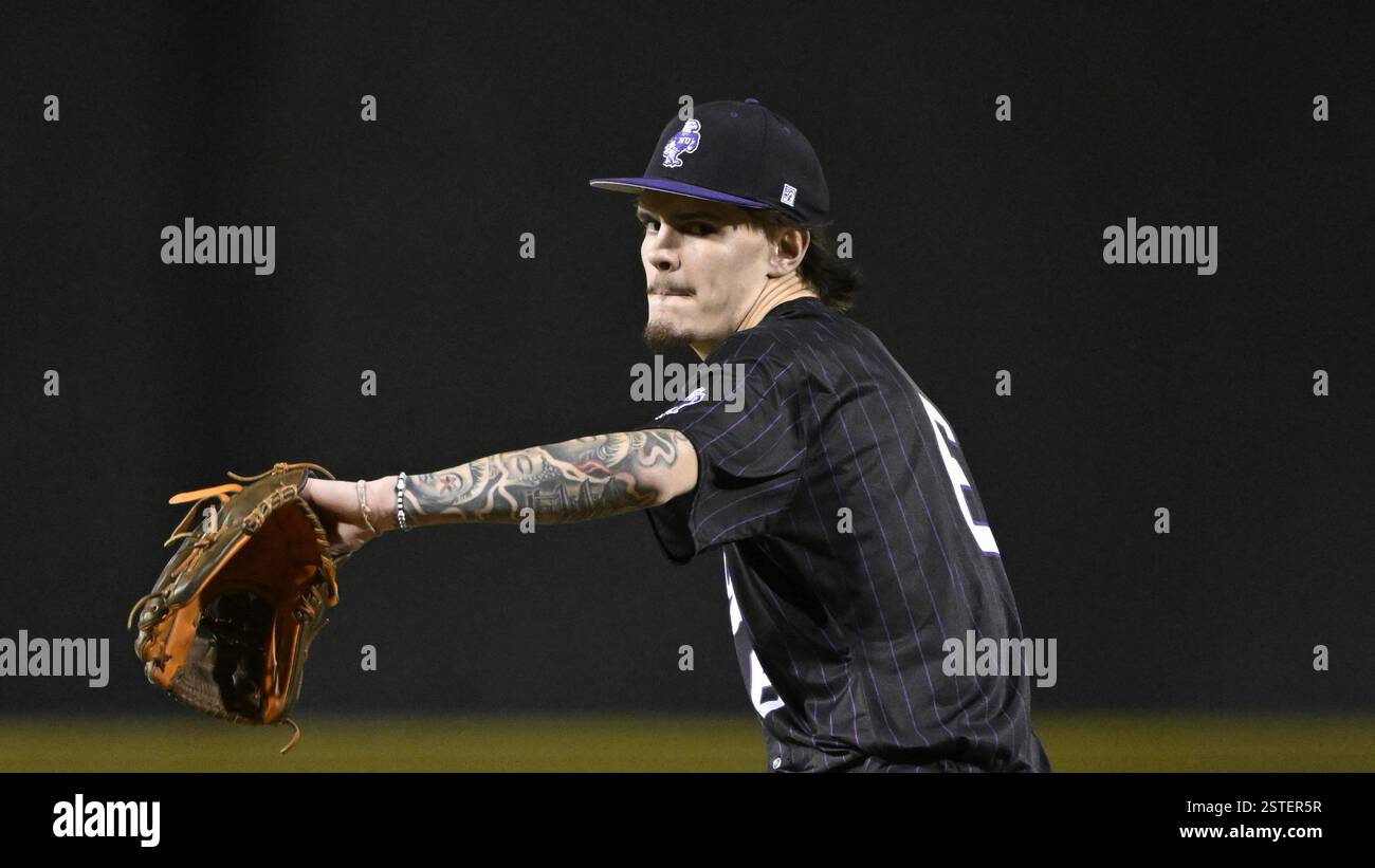 Niagara's Gage Wheaton during an NCAA baseball game on Friday, Feb 14 ...