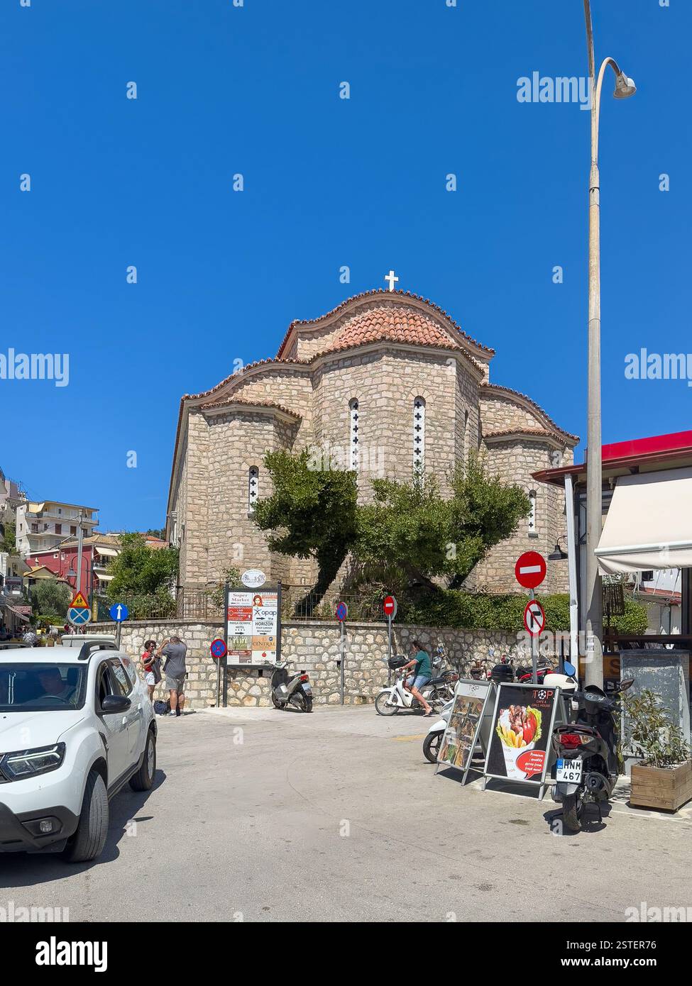 Parga, Greece - July 3, 2024: Saint Nicholas church building, Holy ...