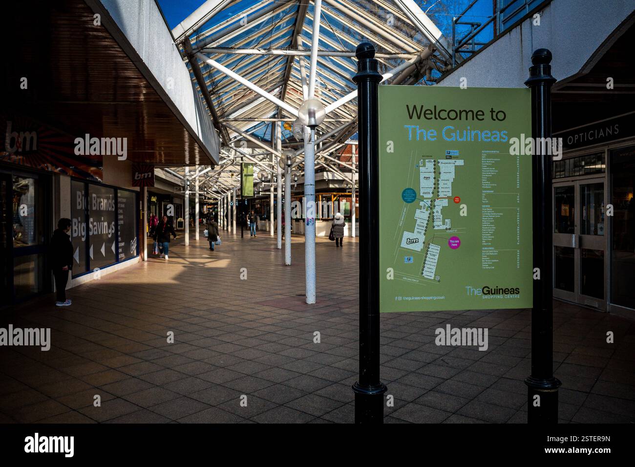 The Guineas Shopping centre in Newmarket town centre. Shopping centre ...