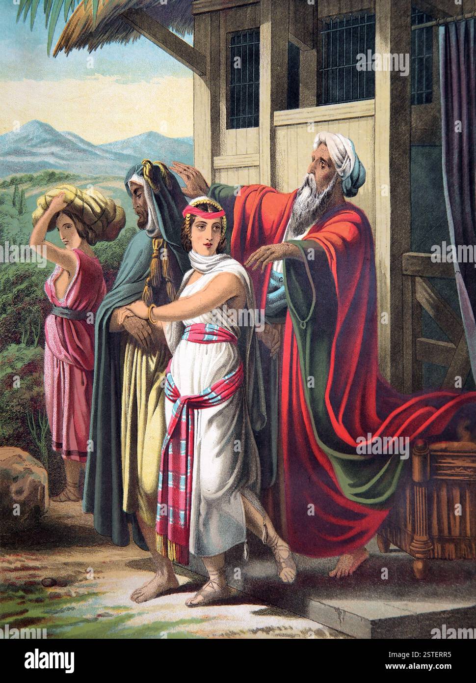 Laban blessing rebekah hi-res stock photography and images - Alamy