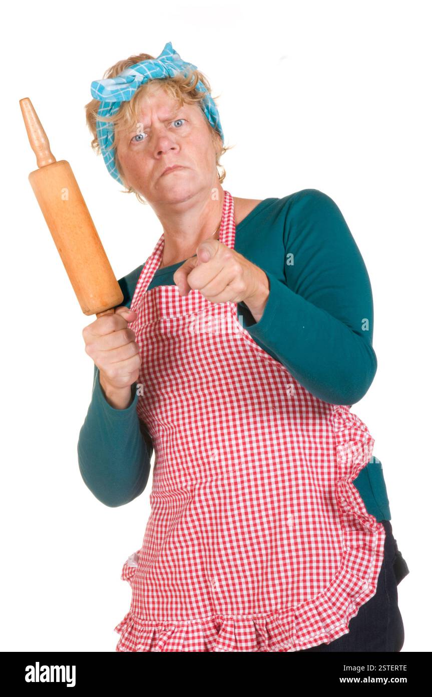 Angry house wife Stock Photo - Alamy