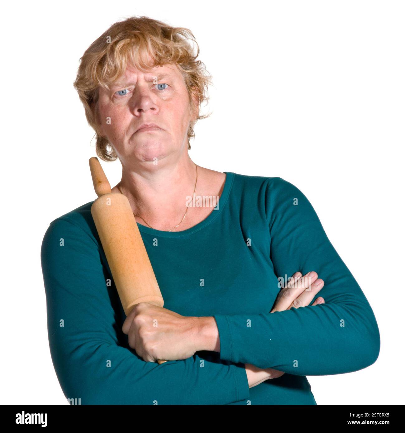 Very angry elderly woman Stock Photo - Alamy
