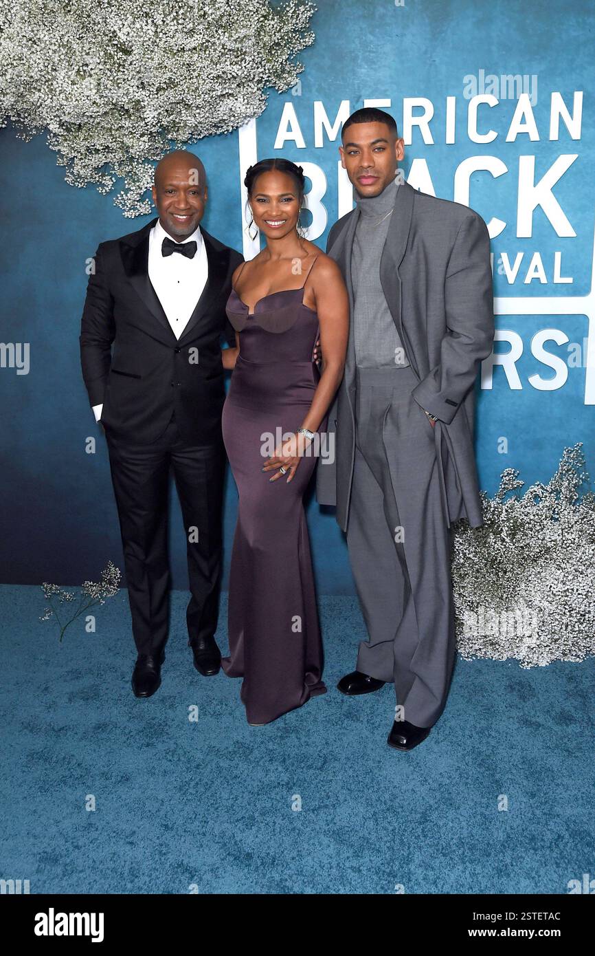 Jeff Friday, Nicole Friday und Aaron Pierre beim 7. American Black Film ...